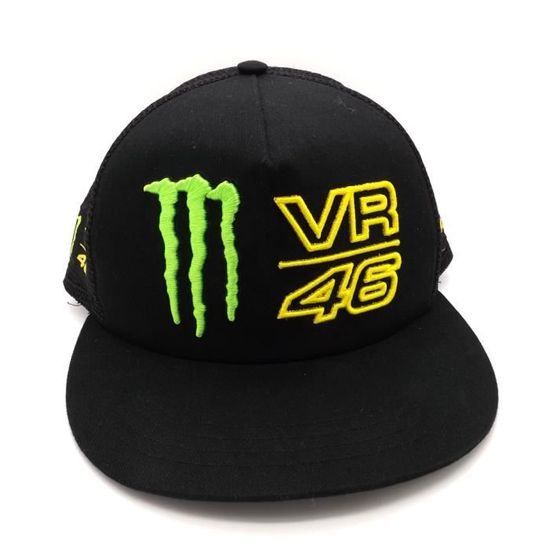 Valentino Rossi Monster Energy VR46Trucker Flat Peak Cap officiel ...