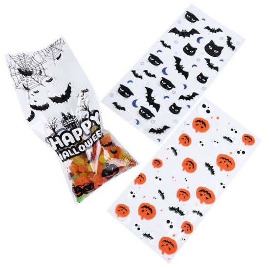 3 paquets de sac de bonbons imprimé translucide transparent de ...