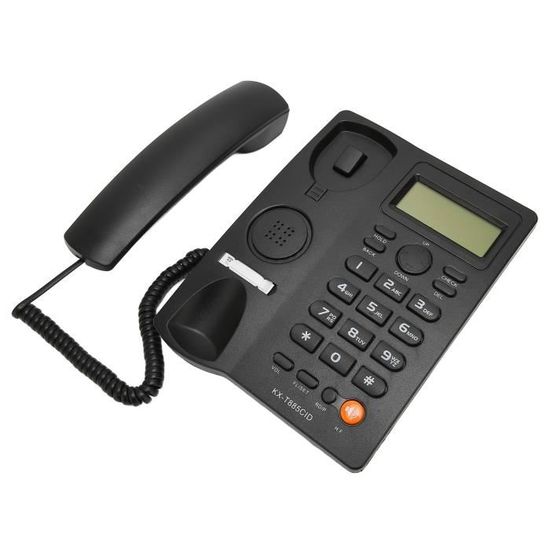 Shipenophy Téléphones fixes filaires Téléphone filaire avec identification de l'appelant ...