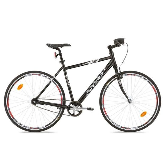 FITNESS - TREKKING FIXIE 28'' MONOVITESSE CADRE EN ALUMINIUM AVEC FREIN ...