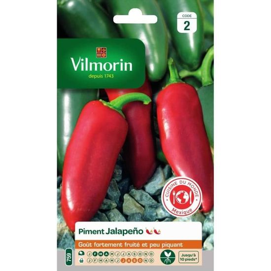 Piment Jalapeno - D'Origine Mexicaine - Goût Fortement Fruité Et Peu ...