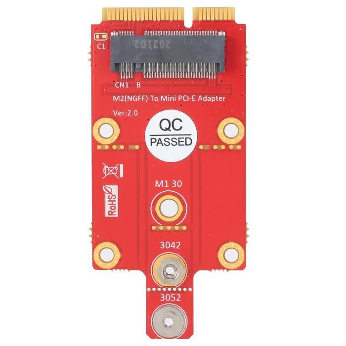 Akozon Clé M.2 B vers Mini PCI-E Adaptateur M.2 Clé B vers Mini PCI‑E ...