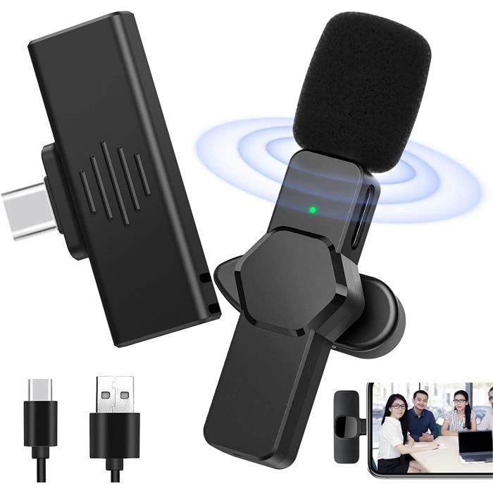 Plug-Play Amélioré Micro Cravate sans Fil Enregistrement Direct, Micro ...