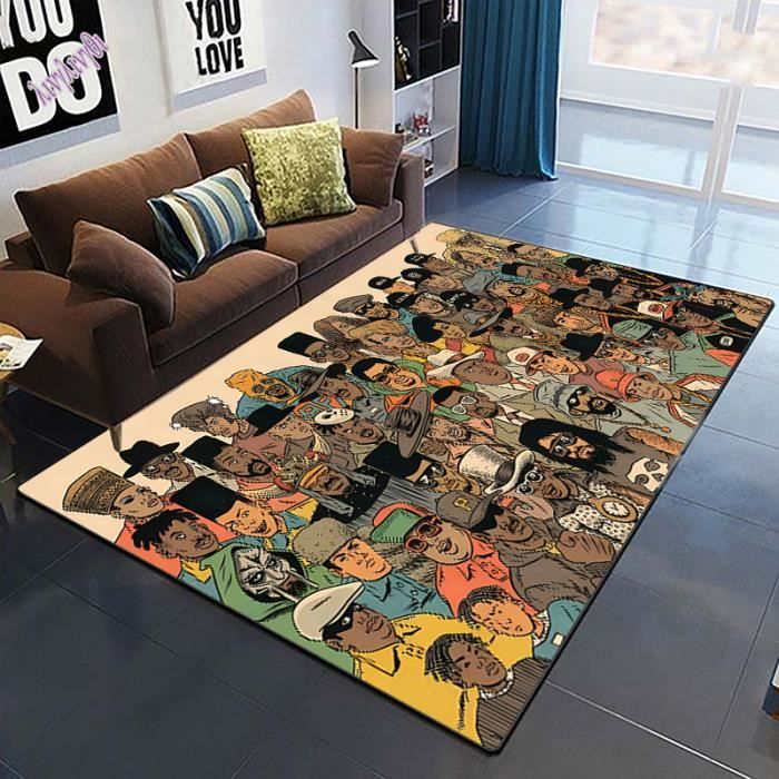 MBg-14938 Tapis de Yoga rectangulaire imprimé étoile de musique tapis antidérapant de sol pour ...