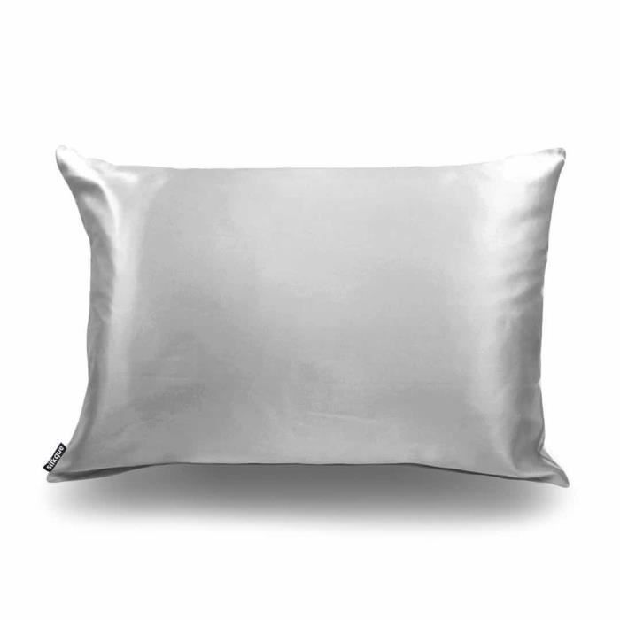 Linge de Lit,taie d'oreiller en soie mûre naturelle Pure,taie d ...