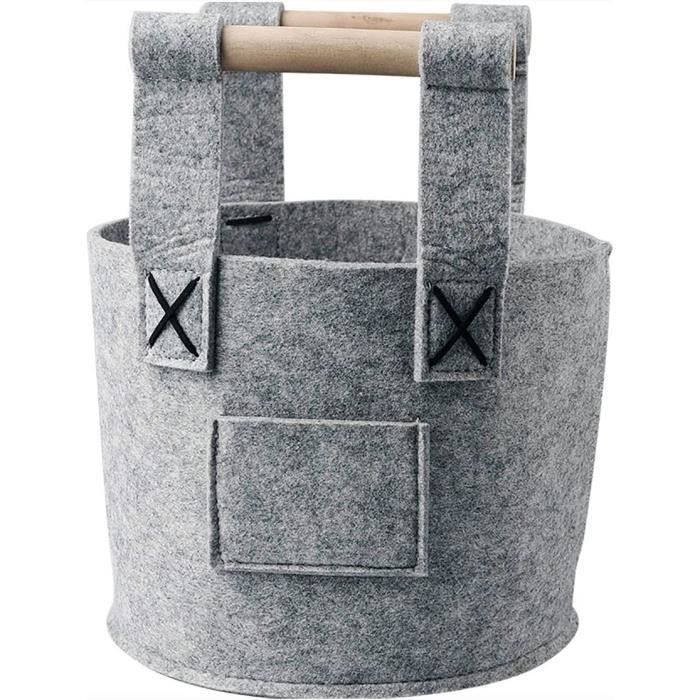 Domicile Facile Panier A Linge En Tissu Panier Rangement Feutre Panier ...