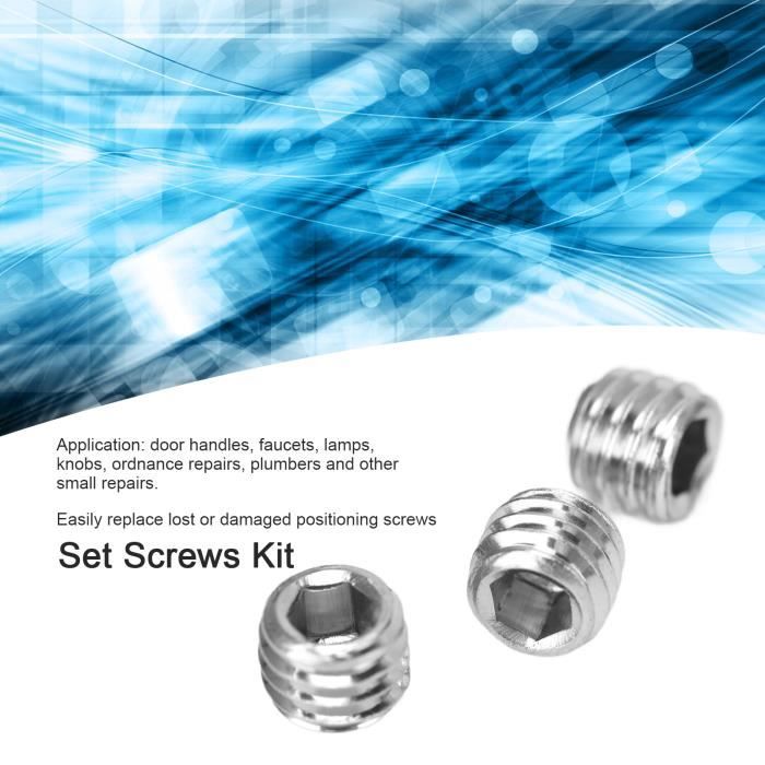 Vis de réglage - GOTOTOP - Kit d'assortiment 200 pièces - Acier ...