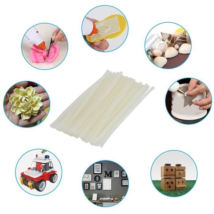 Collage Bois Plastique Tissu Lot De 25 Barres De Colle Thermofusible 7 ...