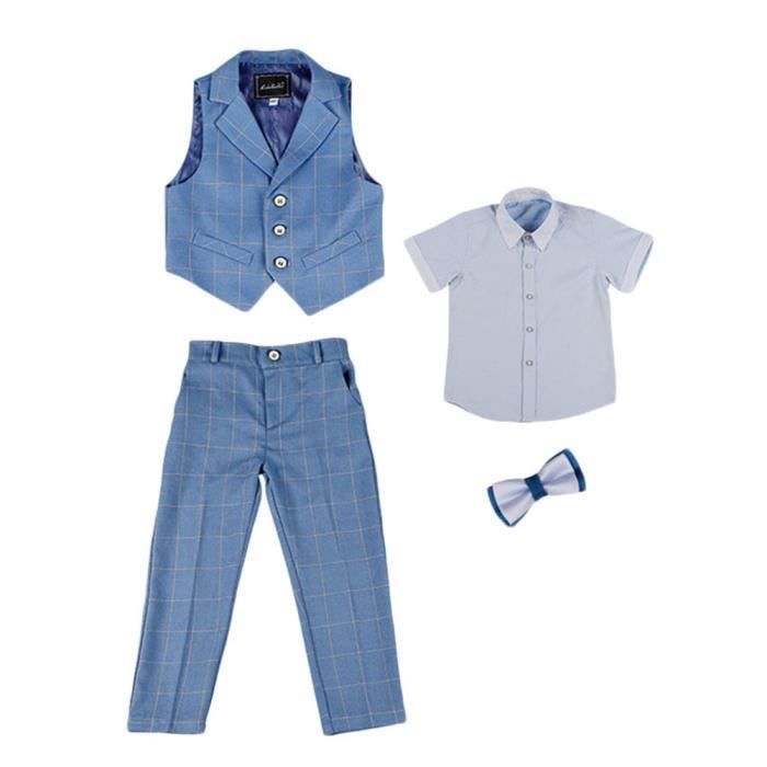 Costume de Cérémonie pour Garçon, Costume de Smoking Slim Tenue de ...