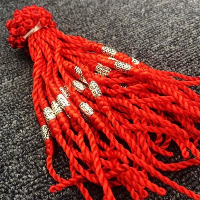 50 PCS Bracelet porte-bonheur traditionnel tibétain fil rouge chaîne ...