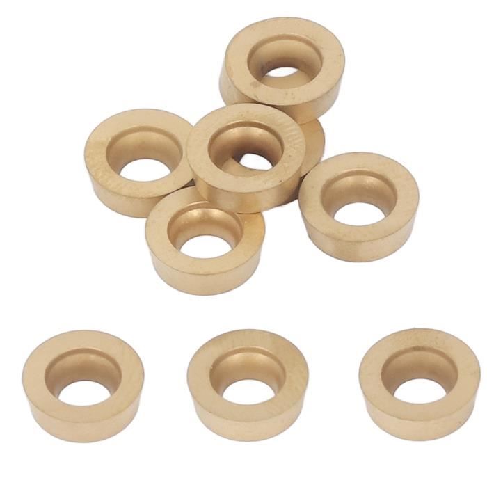 Qiilu Insertion tournante 10 pièces tournant Insert carbure lame tour Cutter fraisage CNC Kit d ...