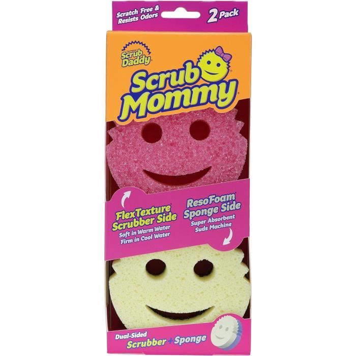 Scrub Mommy Rose Eponge Vaisselle Lavable - Éponge Réutilisable Cuisine ...