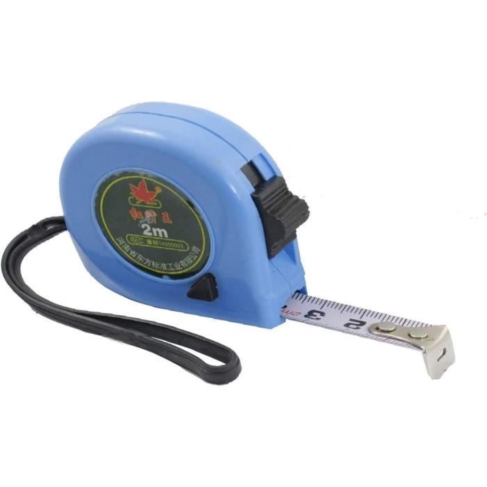 Mètre ruban en plastique souple TRAHOO - Bleu - 2m - Mesure ...