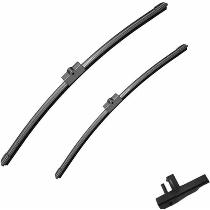 Balai d'essuie-glace en caoutchouc pour pare-brise avant de voiture adapté pour BMW Série 3 E90 ...