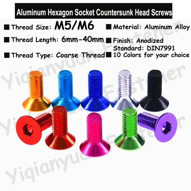 VISSERIE,M5xP0.8-10mm(5Pcs)-Sky Blue--Vis à tête creuse hexagonale en ...