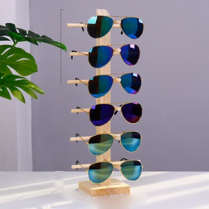Support de lunettes de en bois Présentoir de lunettes en bois, épais et ...