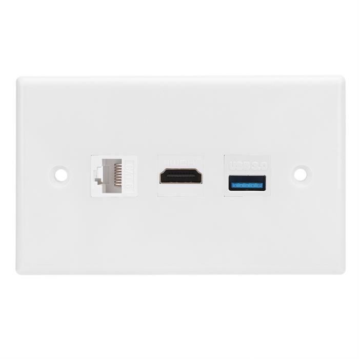 Panneau de plaque murale Panneau mural USB d'interface USB 3.0 ABS ...