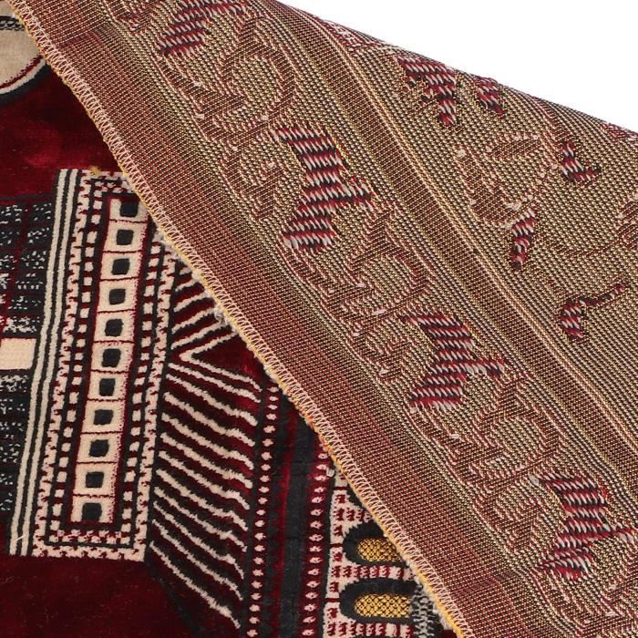 Tapis de prière - SALUTUYA - Rouge - Polypropylène - Motif floral ...