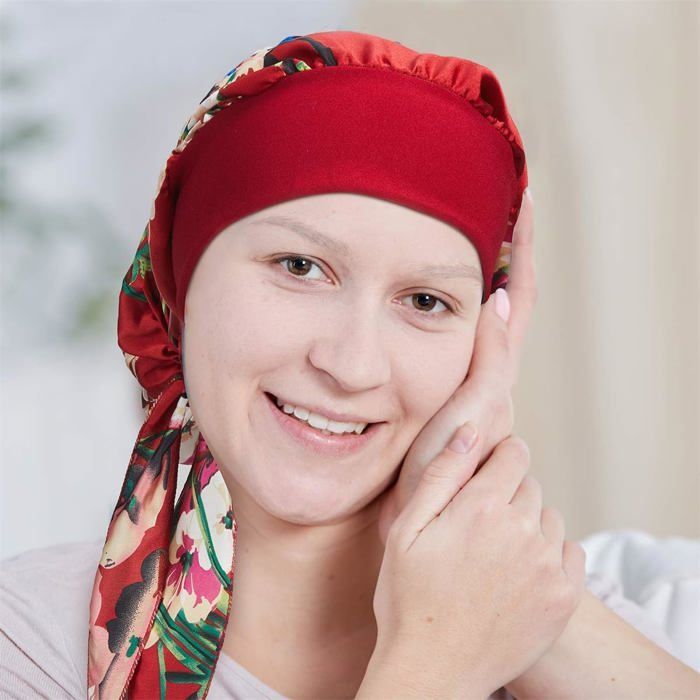 Turban Femme Chimio,Foulard Cheveux Femme ,Hijab A Enfiler ,Bandana ...