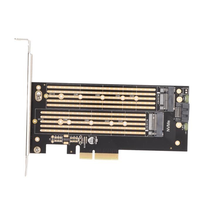 Carte Adaptateur Dual M.2 Ssd Vers Pcie 4X Lecteur Disque Dur-ASH7862976386396 - Cdiscount ...
