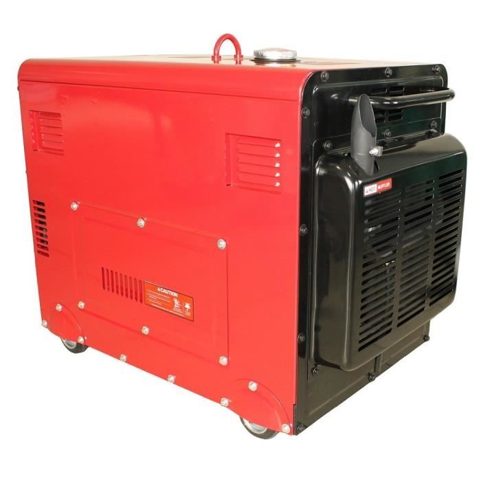 SENCI Groupe électrogène diesel 6000W 230V silencieux avec boitier ATS ...