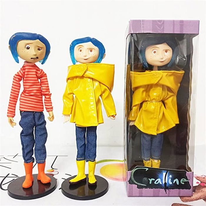 Fantôme mère Coraline Figure horreur poupée mobile poupée imperméable ...