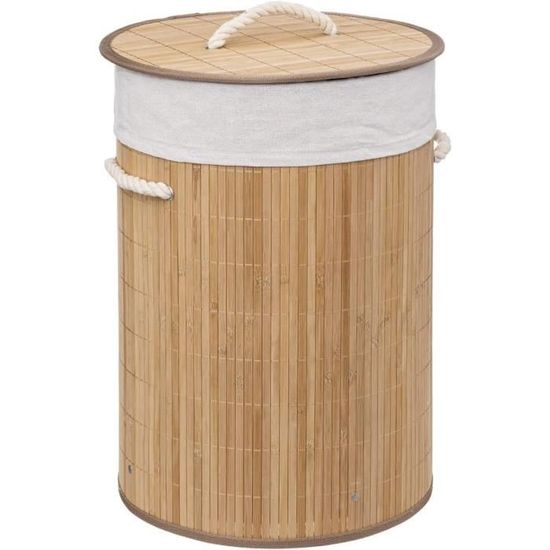 Five - Panier À Linge En Bambou H 50 Cm Capacité 48 L[u468] - Cdiscount ...