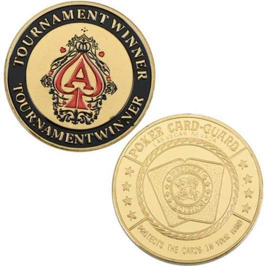 Pièces Commémoratives Poker Card Guard Hand Protector Metal Token Coin ...