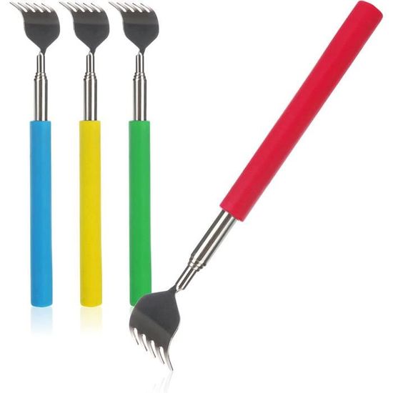 Com-four grattoir Dorsal télescopique 4X, Masseur pour Le Dos, Le Cou ...