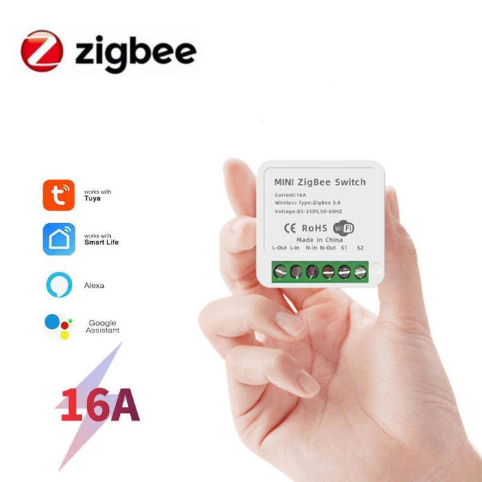 Mini interrupteur intelligent Zigbee,16A,technologie de tournesol ...