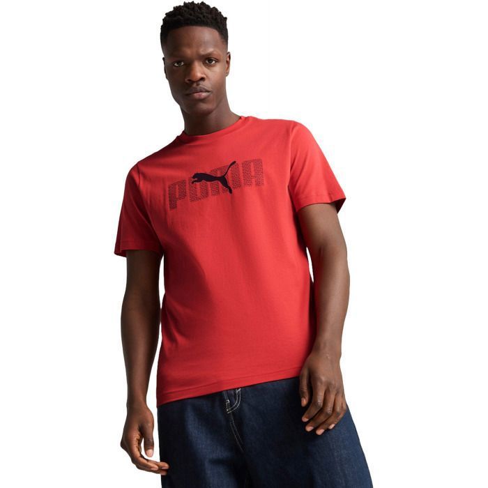 T-shirt Puma Ess Logo Lab Tee, Rouge, Homme Rouge - Cdiscount Prêt-à-Porter