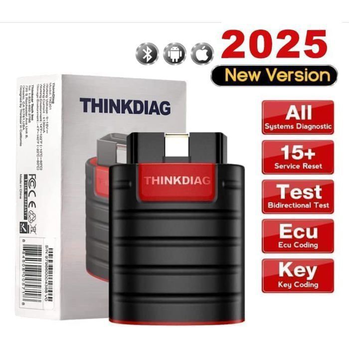 Thinkcar ThinkDiag OBD II Scanner Outil d'analyse Lecteur Code équipé ...