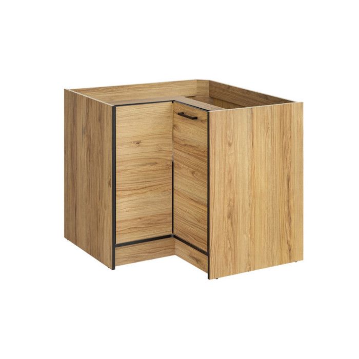 Meuble d'angle de cuisine - DECONATION - Carbello - Marron - 90x56x81 ...
