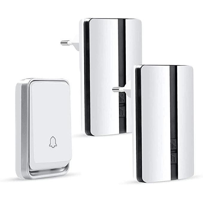 Sonnette sans Fil Étanche avec une portée de 500 Pieds, Carillon ...