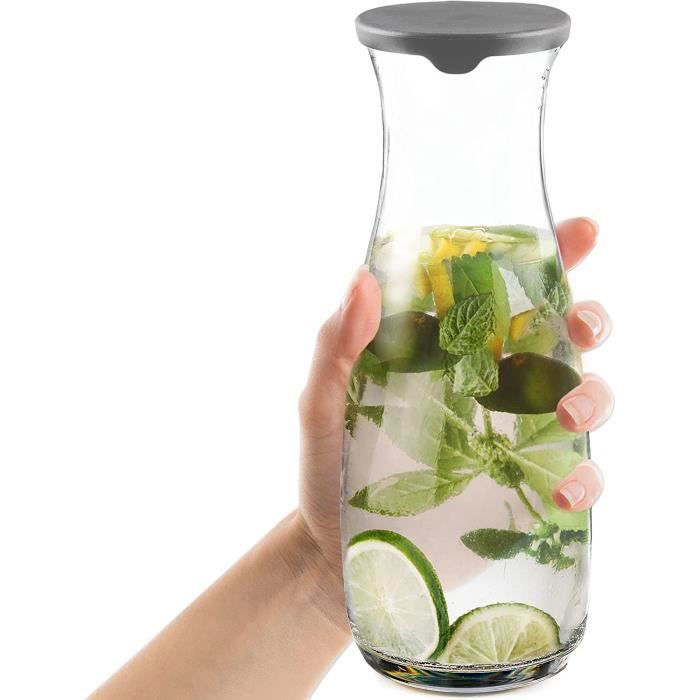 CRYSTALIA 100% SANS PLOMB Carafe Eau Verre 1,2L Pichet en Verre Pichet ...