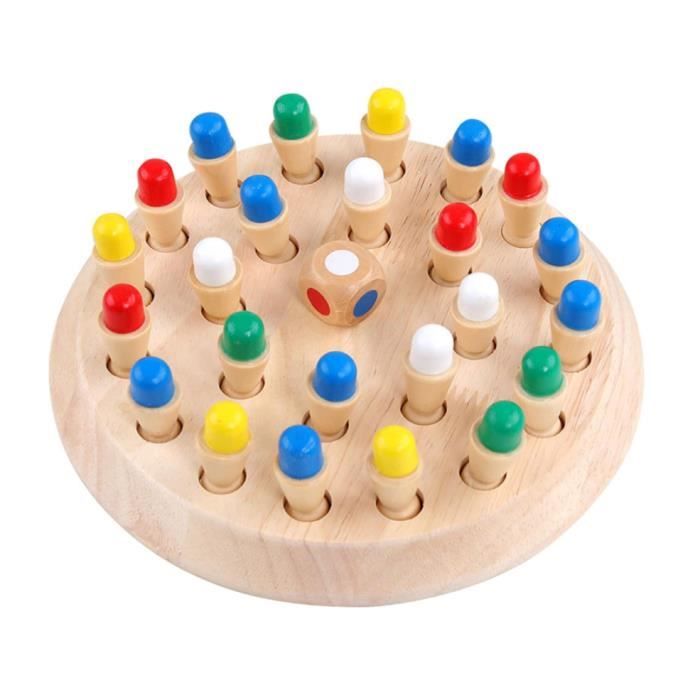 Jeu de Plateau - Memory Chess - Jouet en Bois - Améliore la mémoire et ...