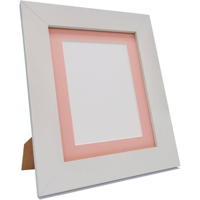 Cadre photo - Frames by Post - Metro - Blanc - Passe-partout rose - 8 ...