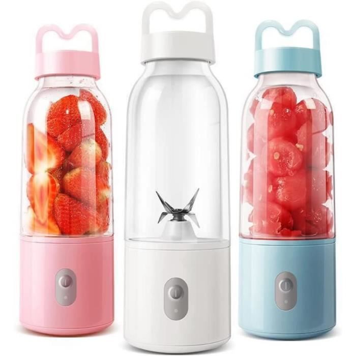 Personal Size Blender, Portable Blender USB Rechargeable Mini Fruit ...