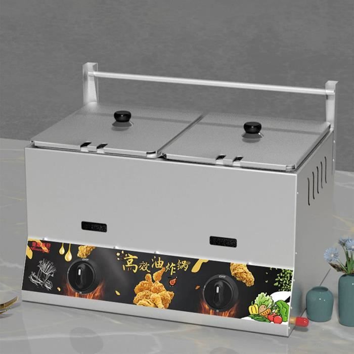 Friteuses à gaz Multifonctions commerciales, friteuse GPL en Acier ...