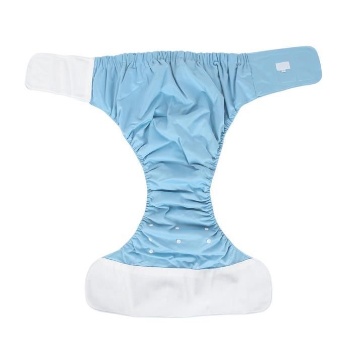 Fydun couche adulte réutilisable Couche-culotte ajustable lavable pour ...