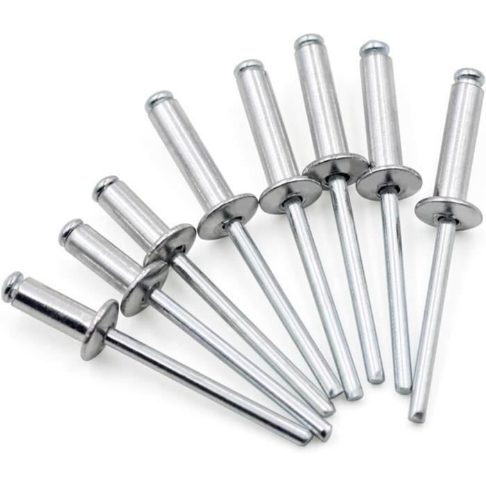 Rivets Auto-Bouchants À Tête De Champignon En Aluminium M5 (4.8), 6 8 9 ...