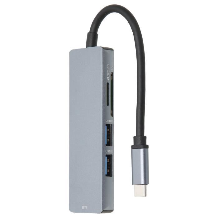 URB--5 en 1 USB C Hub 5Gbps Transfert Ultra HD 3840x2160 30HZ 4K PD ...