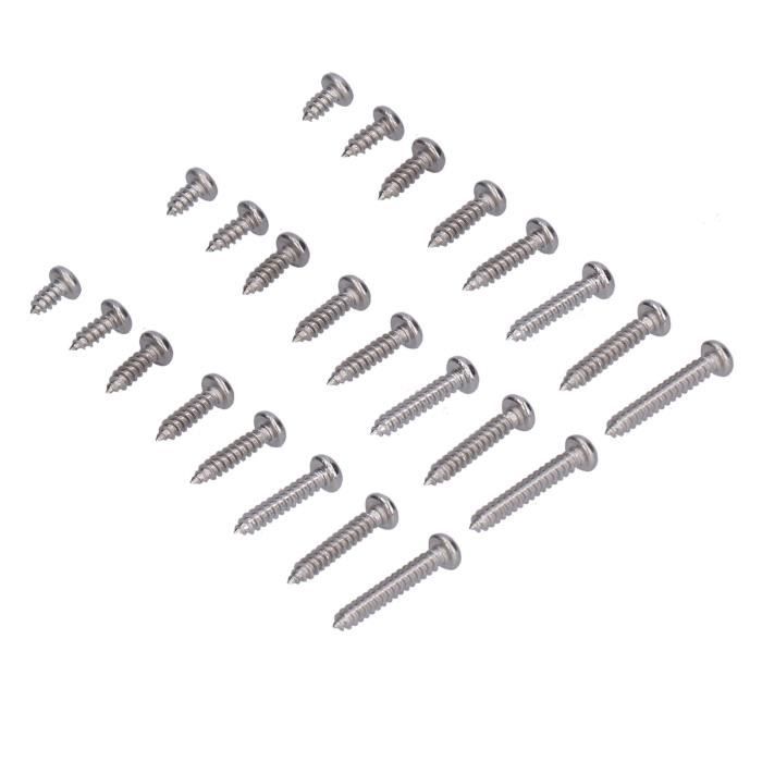 MOO Vis À Tête Cylindrique M3 Vis Autotaraudeuses Cruciformes, 200Pcs M3 Vis À Tête Cylindrique ...