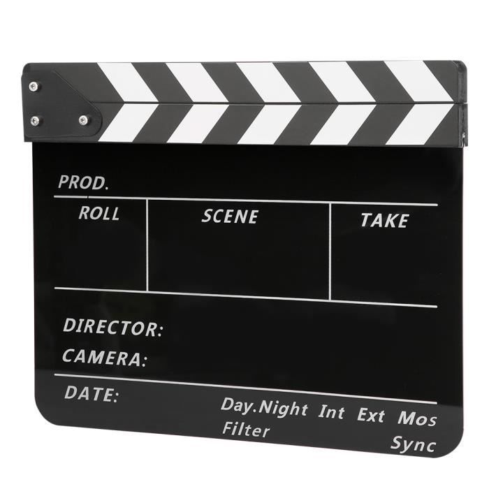 GOTOTOP Clap de réalisateur de film Clap en Acrylique Clap de ...