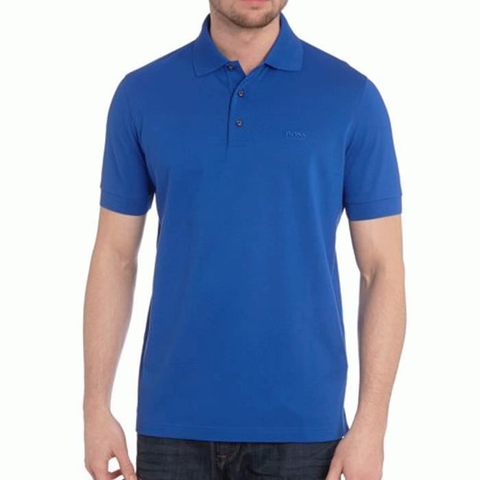 Polo hugo boss ferrara modern essential bleu bleu - Cdiscount Prêt-à-Porter