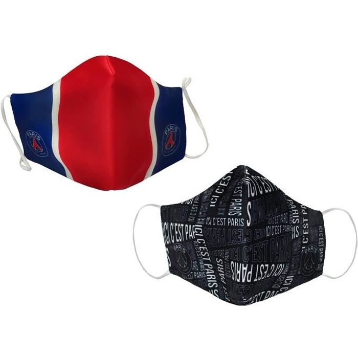 Masque Enfant PSG - Lot de 2 - Anti Projections Réutilisable ...