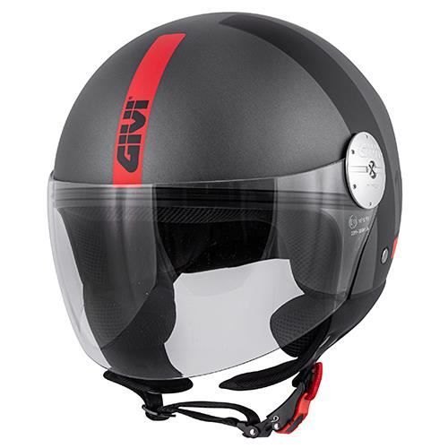 Casque moto demi-jet concept Givi - gris/rouge - XL - Cdiscount Auto