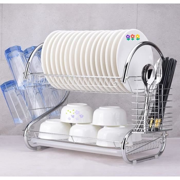 Égouttoir Vaisselle Bac Vaisselle étendoir Vaisselle Acier Inoxydable ...