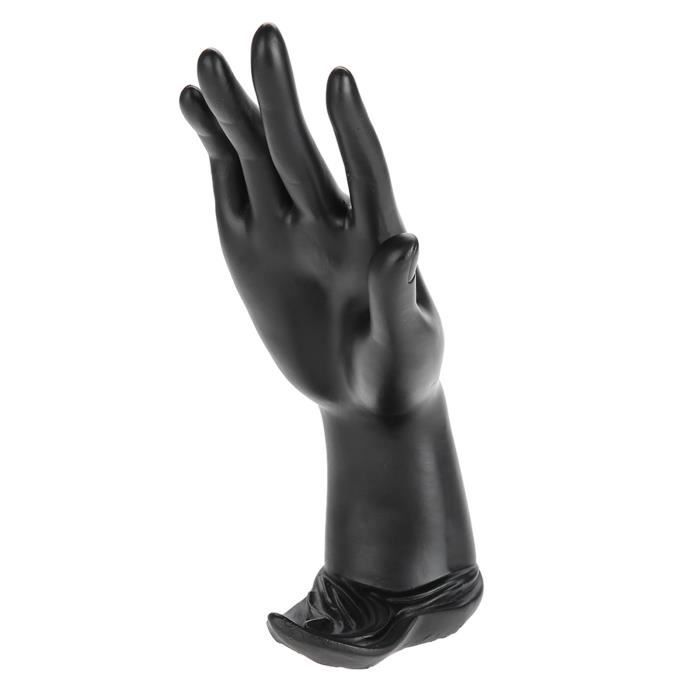 Doigt de main de mannequin en résine - SURENHAP - Noir - Pour bijoux ...