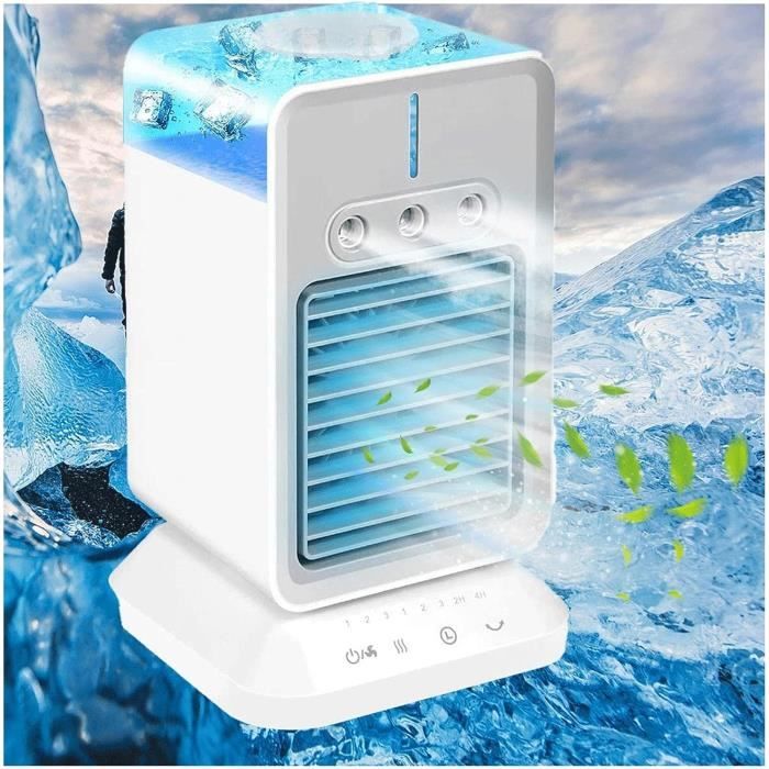 Mini Climatiseur Mobile Silencieux Oscillation Automatique,Usb Climatiseur Avec Reservoir ...